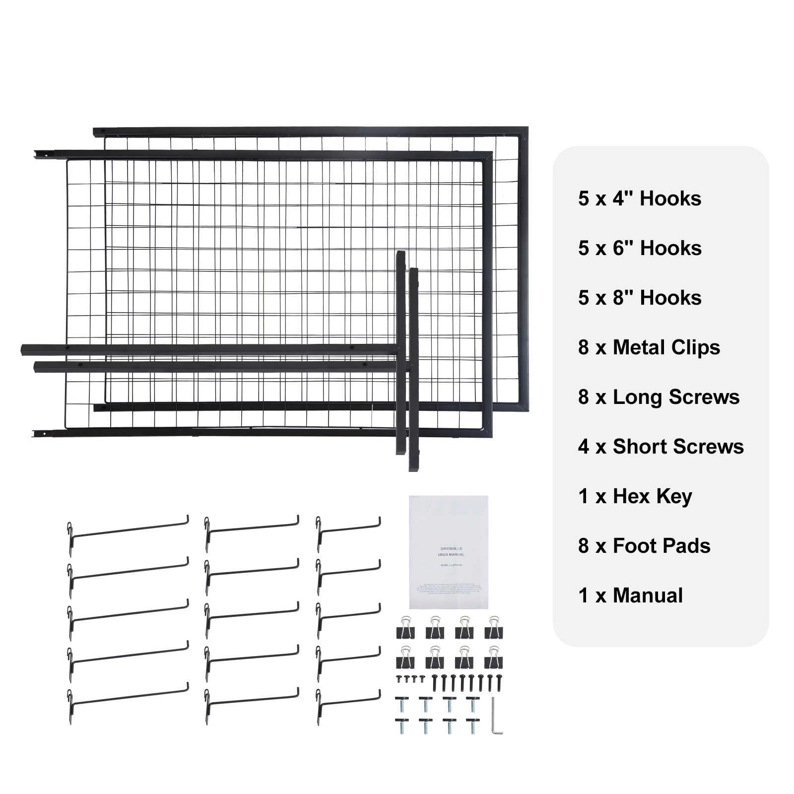 Uimoso 2 Packs Grid Wall Panels 4 Packs Tower Grid Wall Panels | eBay