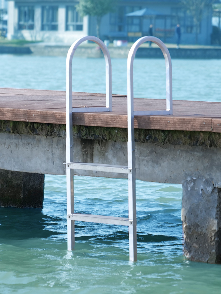 Vevor Aluminum Dock Ladder Boat Ladder 5-step 330lbs Capacity Fixed ...