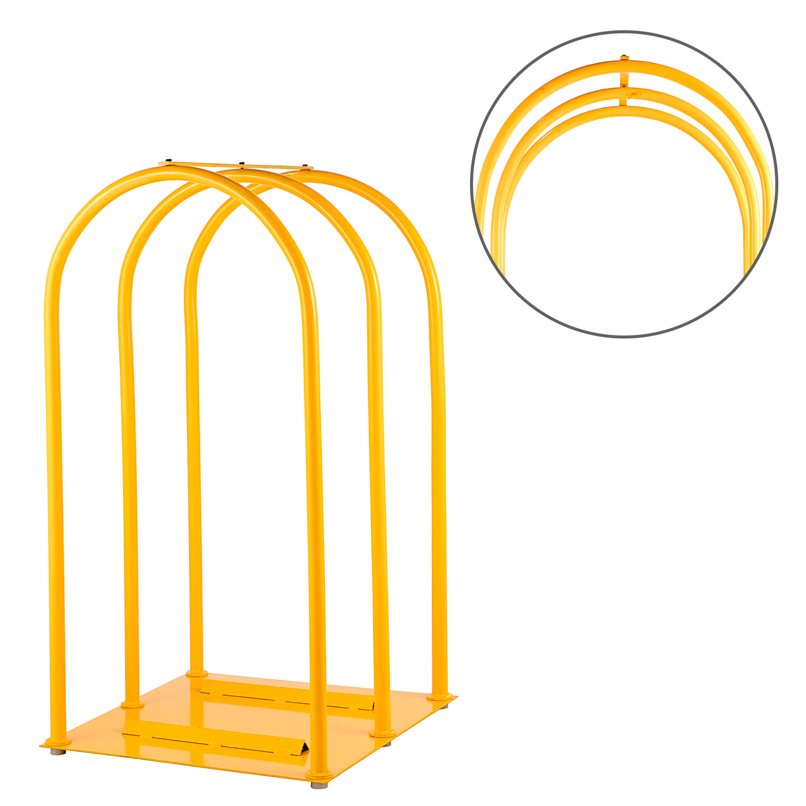 Tire Inflation Cage Tire Cage, 3-bar Car Tire Inflation Tool With A ...