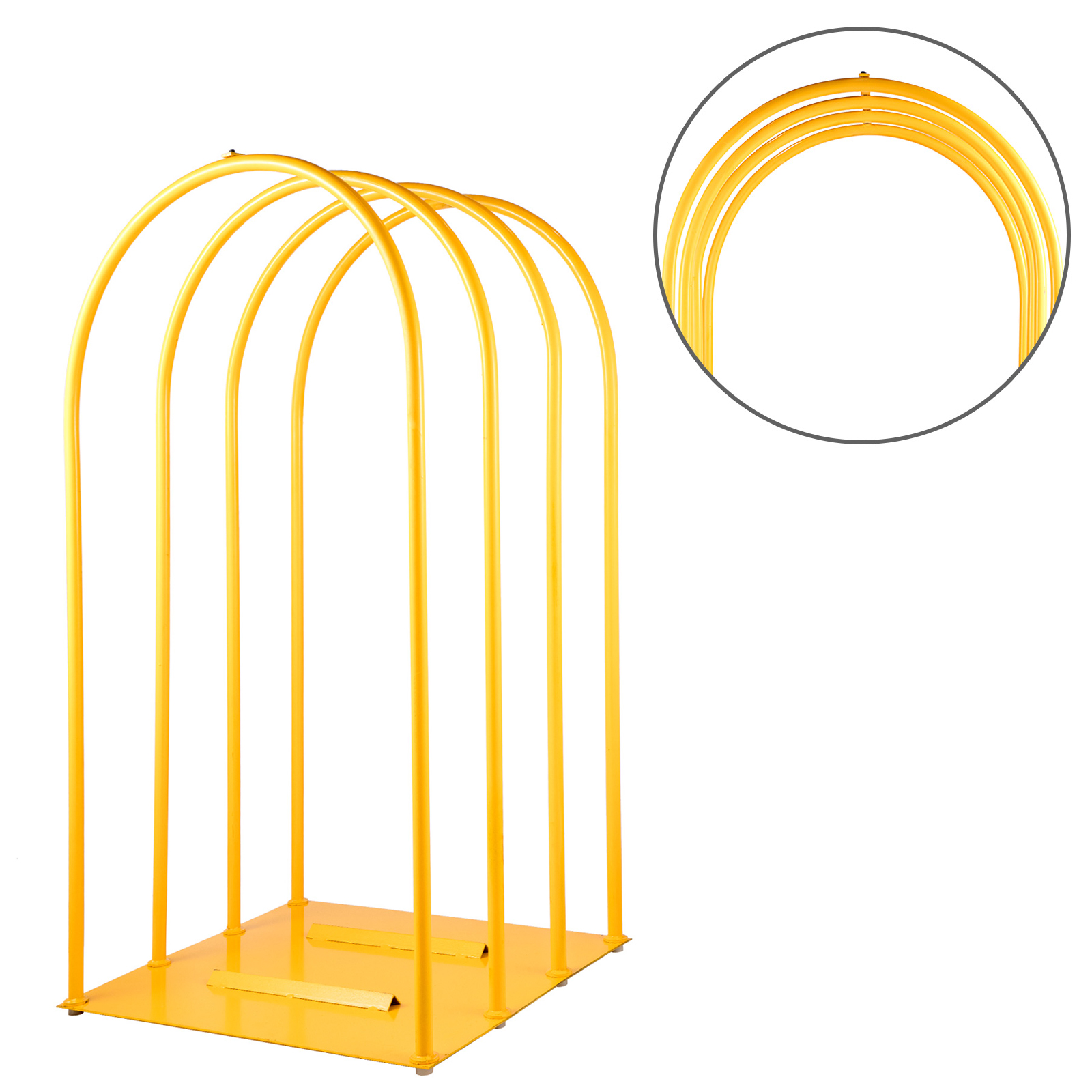 VEVOR Tire Inflation Cage, 4-Bar Car Tire Cage, Portable Tire Cage Tire ...