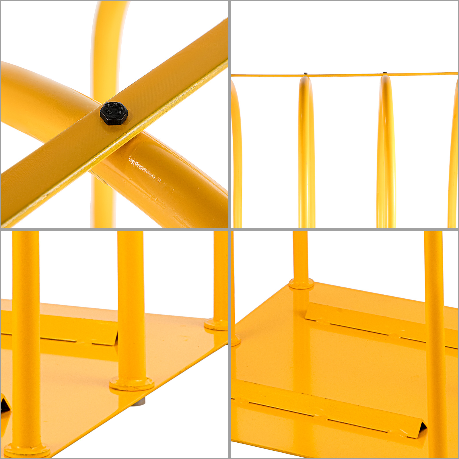 VEVOR Tire Inflation Cage, 4-Bar Car Tire Cage, Portable Tire Cage Tire ...