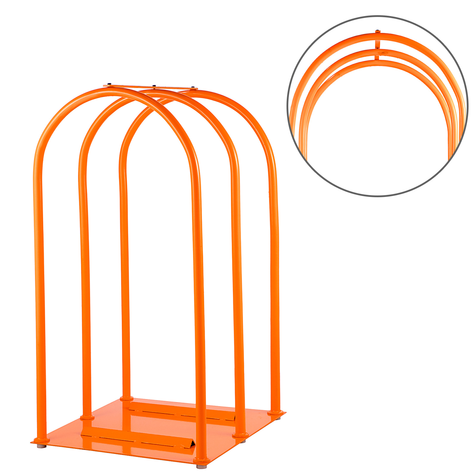 VEVOR Tire Inflation Cage 3-Bar Tire Cage, Portable Tire Cage, Heavy ...