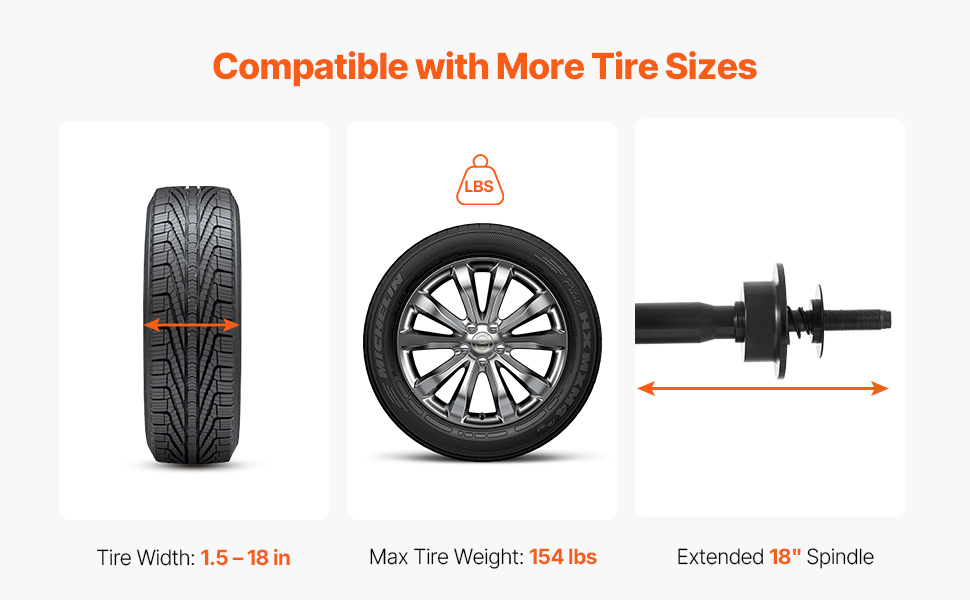 VEVOR Durable Tire Changer Machine Reinforced Tire Balancer with 18 ...