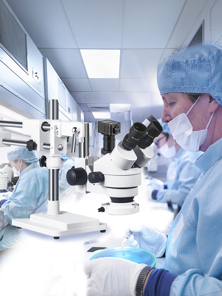 Vevor Trinocular Stereo Microscope Zoom Microscope 3.5x-90x 5mp Camera ...