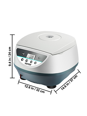 VEVOR Lab Benchtop Centrifuge, 8 x 15mL 500-5000 RPM LCD Centrifuge 10s-99min Desktop Centrifuge ...