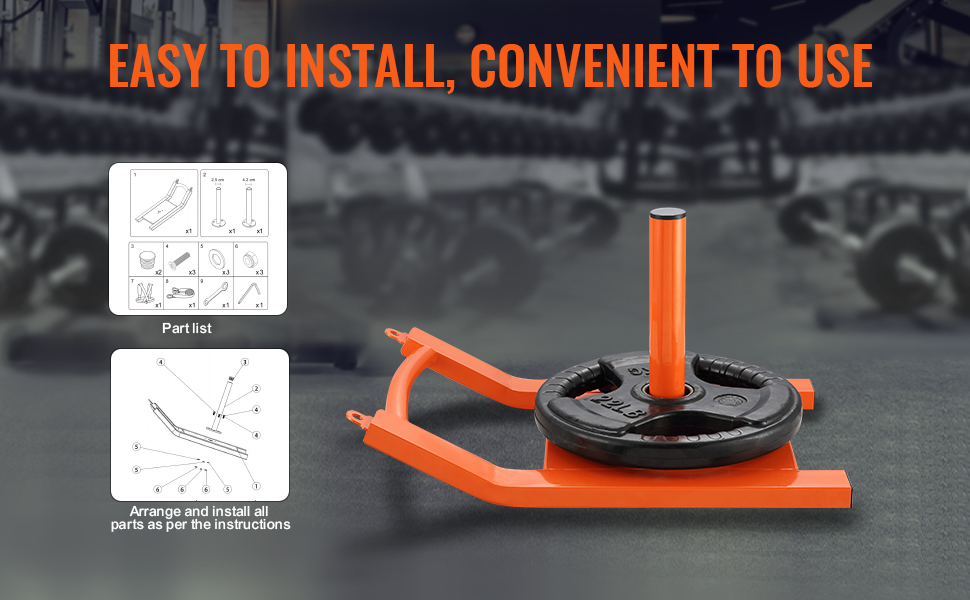 VEVOR Weight Training Pull Sled, Fitness Strength Speed Training Sled ...