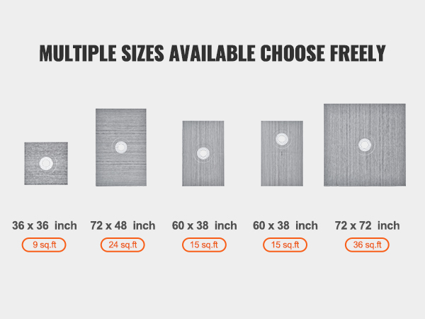 VEVOR Shower Curb Kit, 60"x38" Shower Pan Kit with 6.3" Central Drain ...