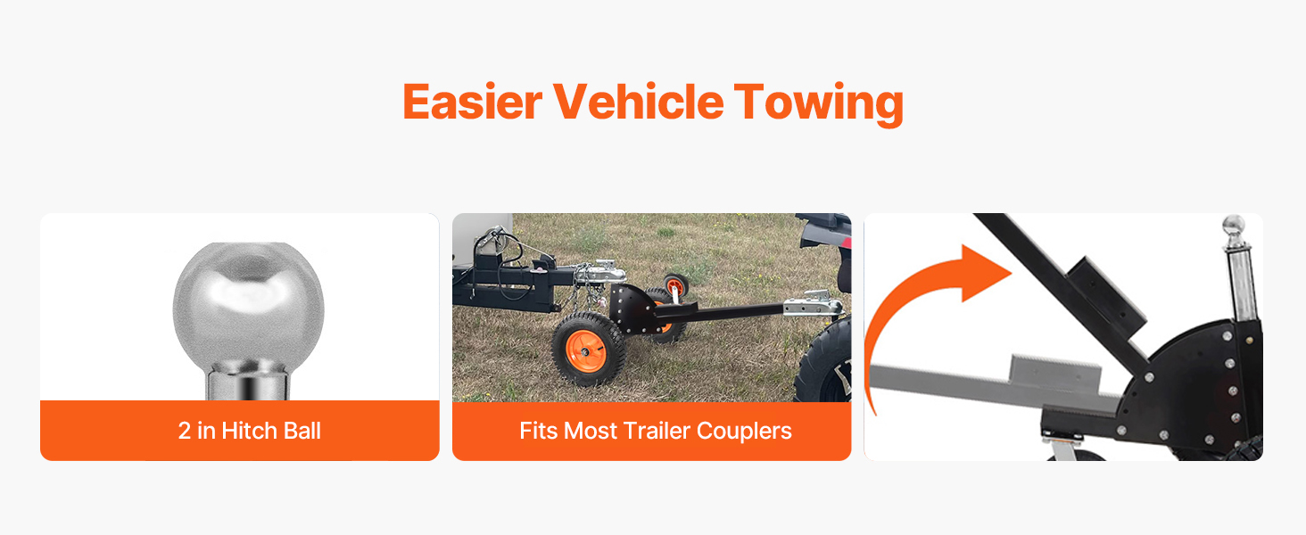 VEVOR Trailer Dolly, 1500lbs Tongue Weight Capacity, 2 in 1 Trailer ...