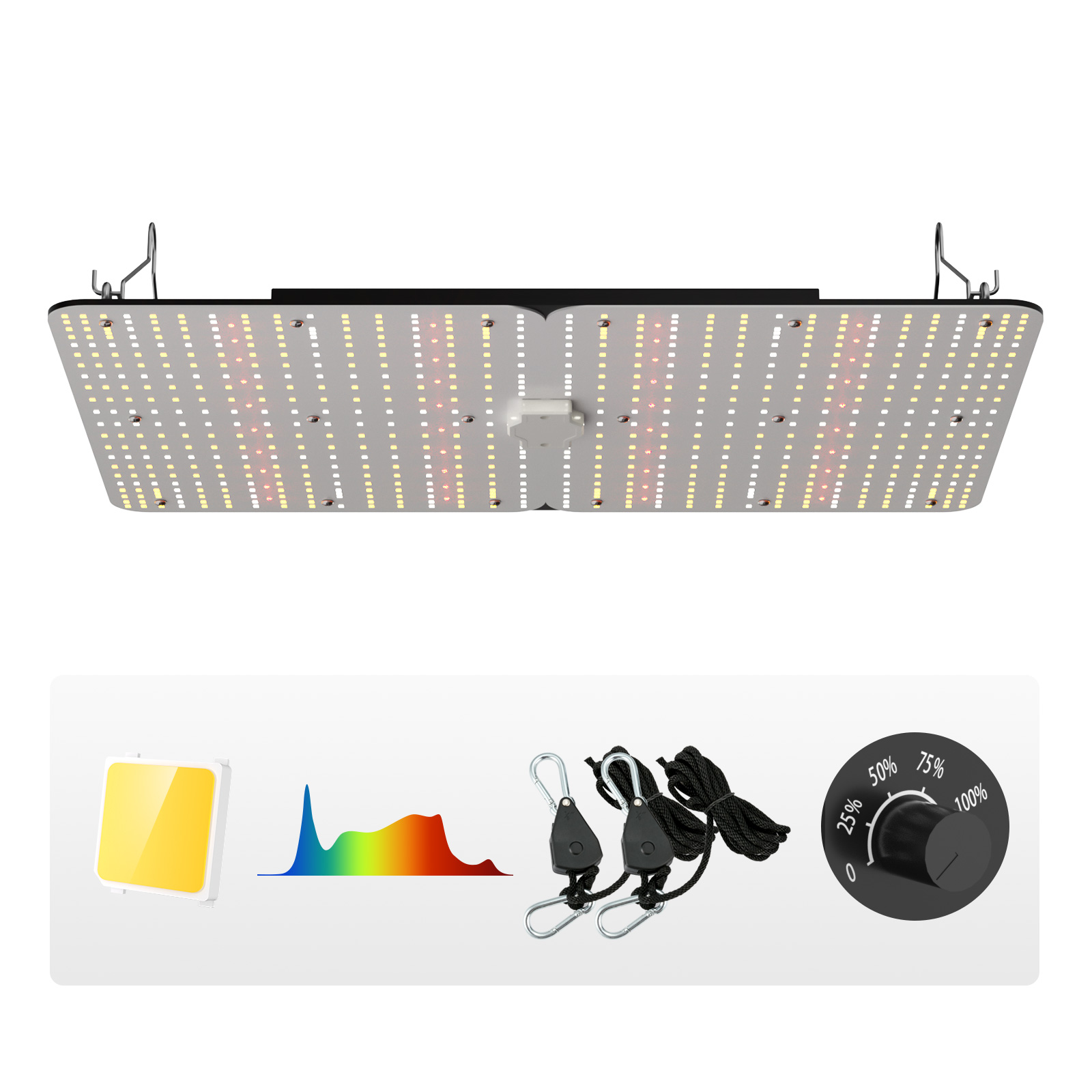 VEVOR 150W/200W/300W/400W LED Grow Light Greenhouse Growing Light Full ...