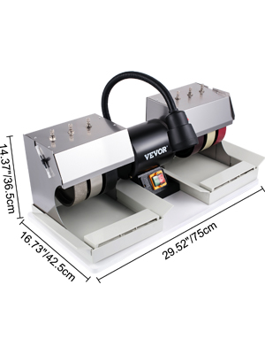 VEVOR 6\" Cabbing Machine, 180W, 110V Lapidary Rock Grinder Polisher W ...