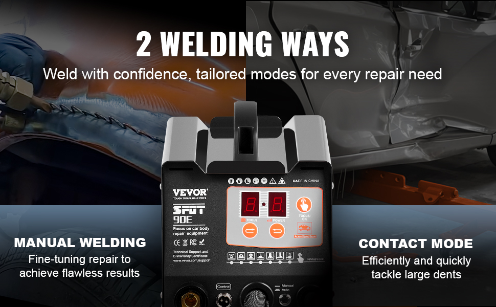 VEVOR Spot Welder Dent Puller 3KW Stud Welder Dent Repair Kit with 2 ... VEVOR Spot Welder Dent Puller 3KW Stud Welder Dent Repair Kit with 2 ...