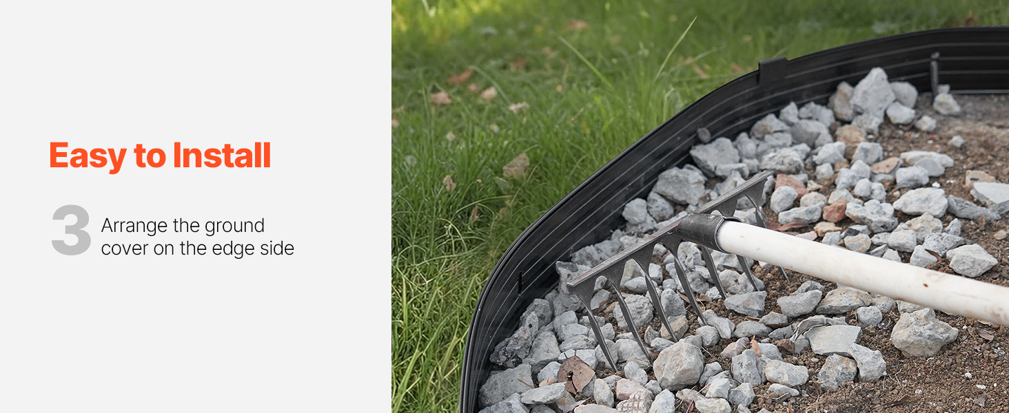 VEVOR Metal Landscape Edging, 8 Packs 72 in Rust-Resistant Aluminum ...