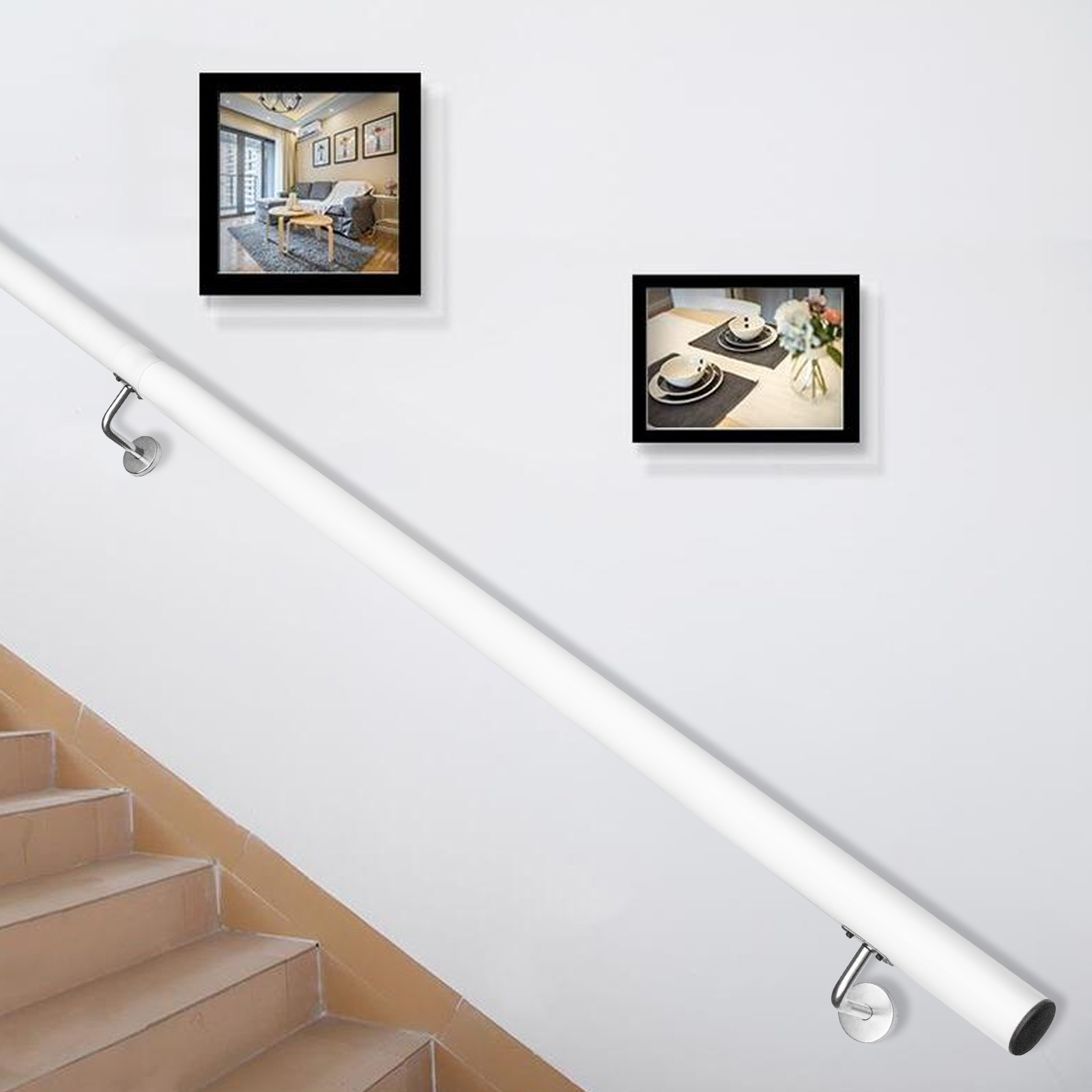 Stair Handrail Stair Rail Aluminum Modern Handrail For Stairs 12ft ...