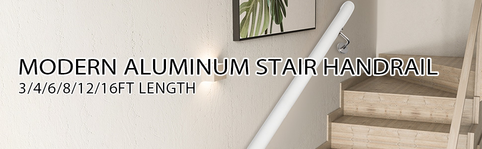 Stair Handrail Stair Rail Aluminum Indoor Handrail For Stairs 4ft ...