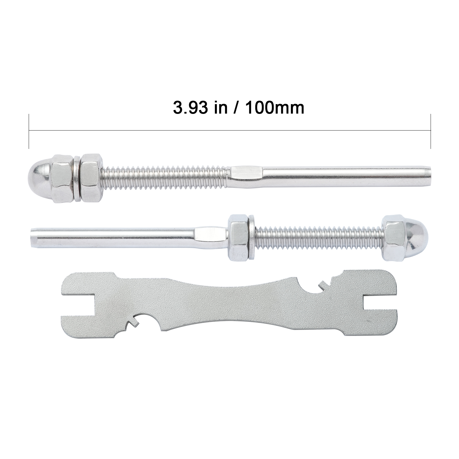 VEVOR 61 Pack Cable Railing Swage Threaded Stud Tension End Fitting ...