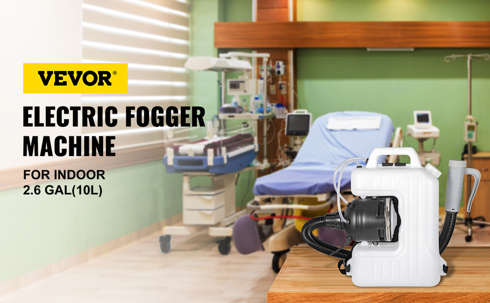 VEVOR Electric Fogger Machine 2.6GAL Backpack Sprayer 1200W Backpack ...