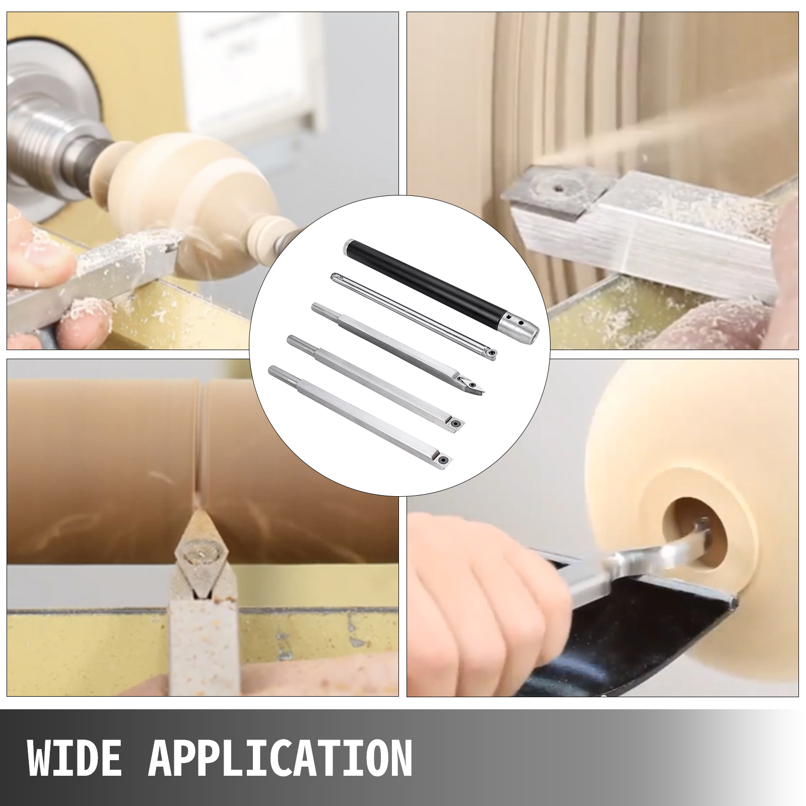 Wood Turning Tools For Lathe, Carbide Lathe Tools 4 Pcs, Turning Lathe ...