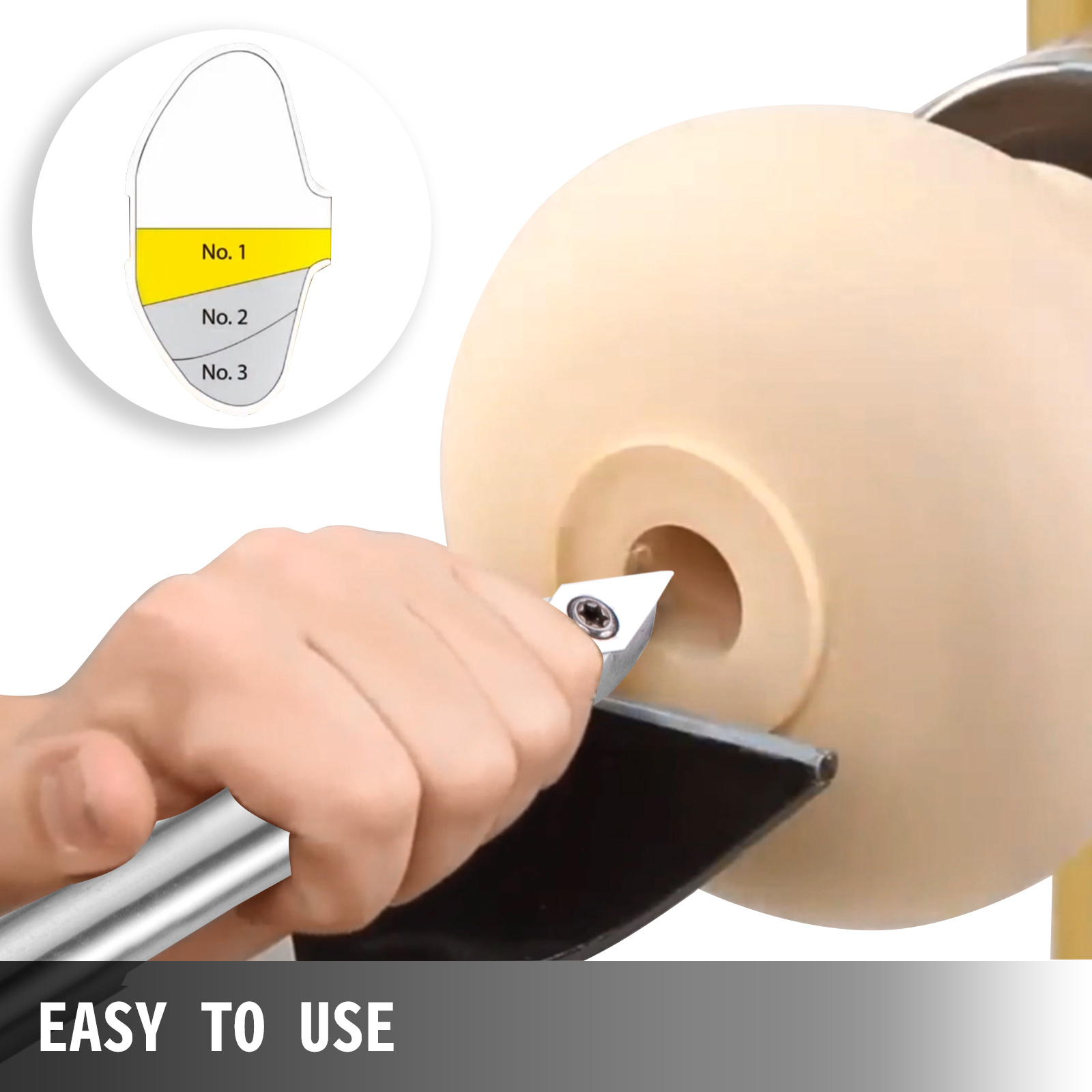 Outils De Tournage Au Carbure Ensemble De Tournage Bois Tournage Carbide | VEVOR FR