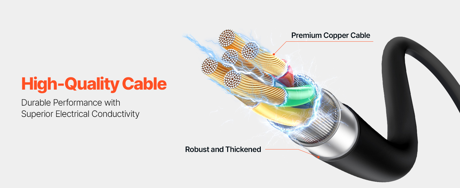 250Amp Mig Welding Gun with 15FT Cable Suitable for 0.035" 0.045" Welding Wires | VEVOR US