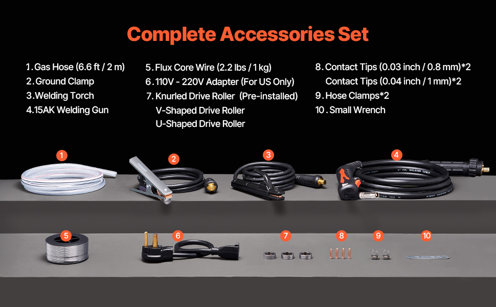 Pro MIG Welder 250A Pluse Mig Welding Machine 5-in-1 Synergic Welder ...