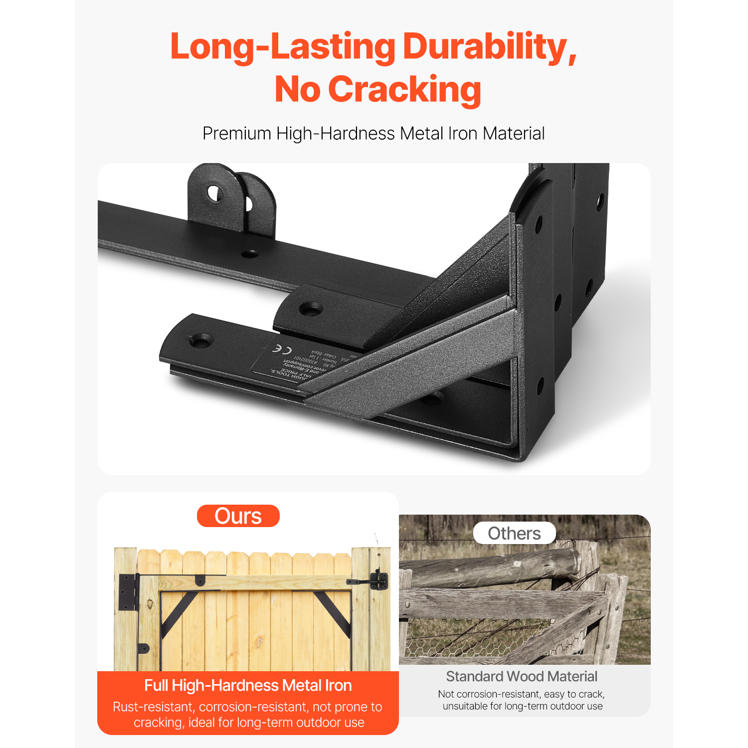 Mophorn Gate Corner Brace Bracket, Anti-Sag Frame Hardware Kit with ...