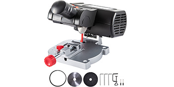 VEVOR Mini Miter Cut-off Chop Saw, Two 2-5/16" Blade of Steel and Resin ...