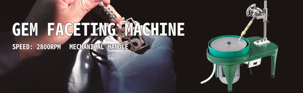 Gem Faceting Machine Rock Polisher 2800RPM Gem Cutting Machine Jewelry ...