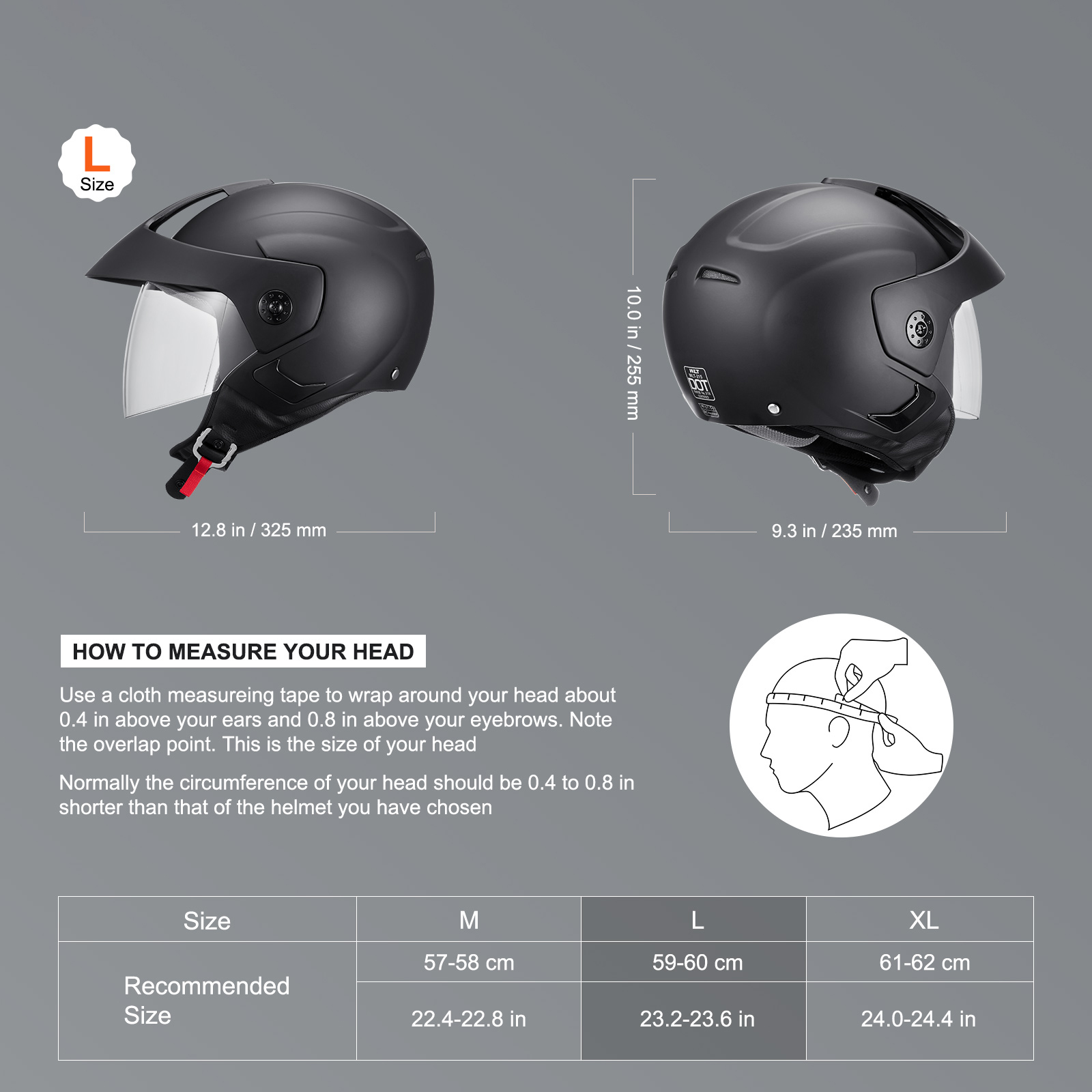 New Open & Full Face & Modular 3/4 Half Motorcycle Helmet Dual Visor ...