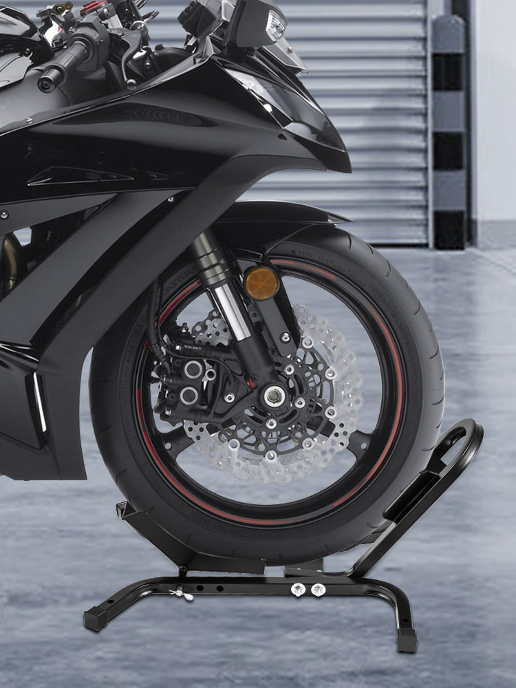 VEVOR Motorcycle Front Tire Chock, 1200 lbs Heavy Duty Wheel Stand ...