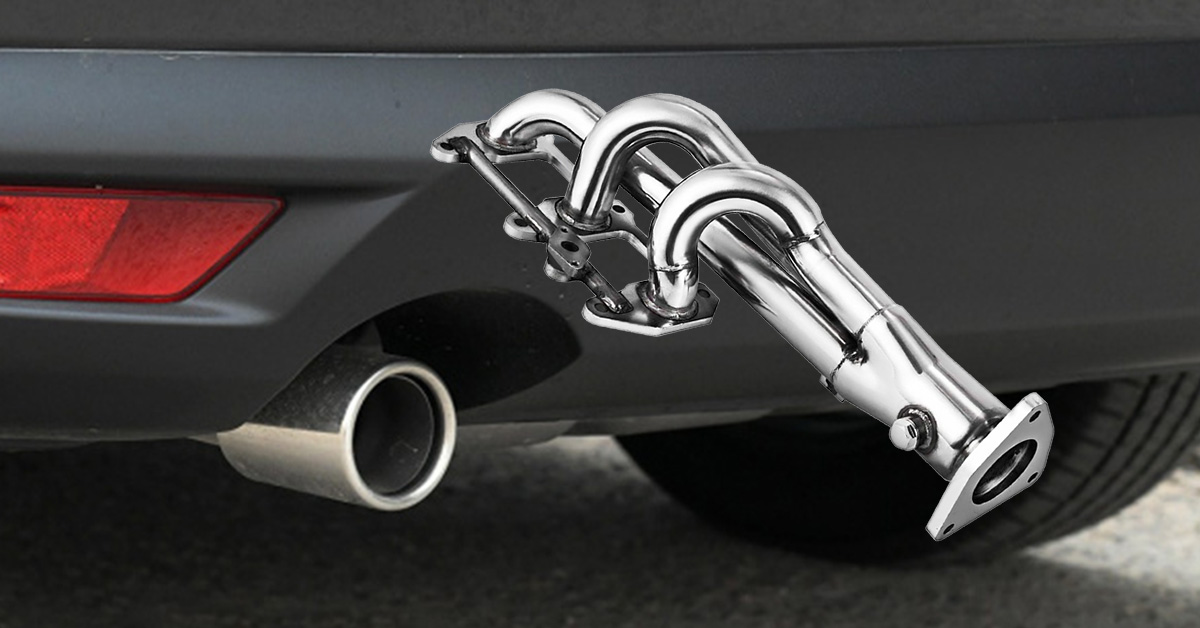 Manzo Stainless Steel Exhaust Header Fits Mazda RX-8 RX8 04 05 06 07 08 ...