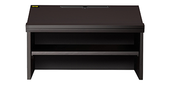 VEVOR Table Top Lectern, 23.6" x 19.3", Tabletop Podiums w/Open Storage ...