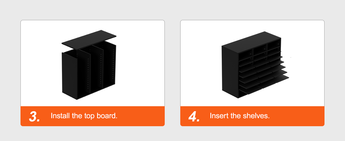 VEVOR Wood Literature Organizer Adjustable File Sorter 24 Compartments ...