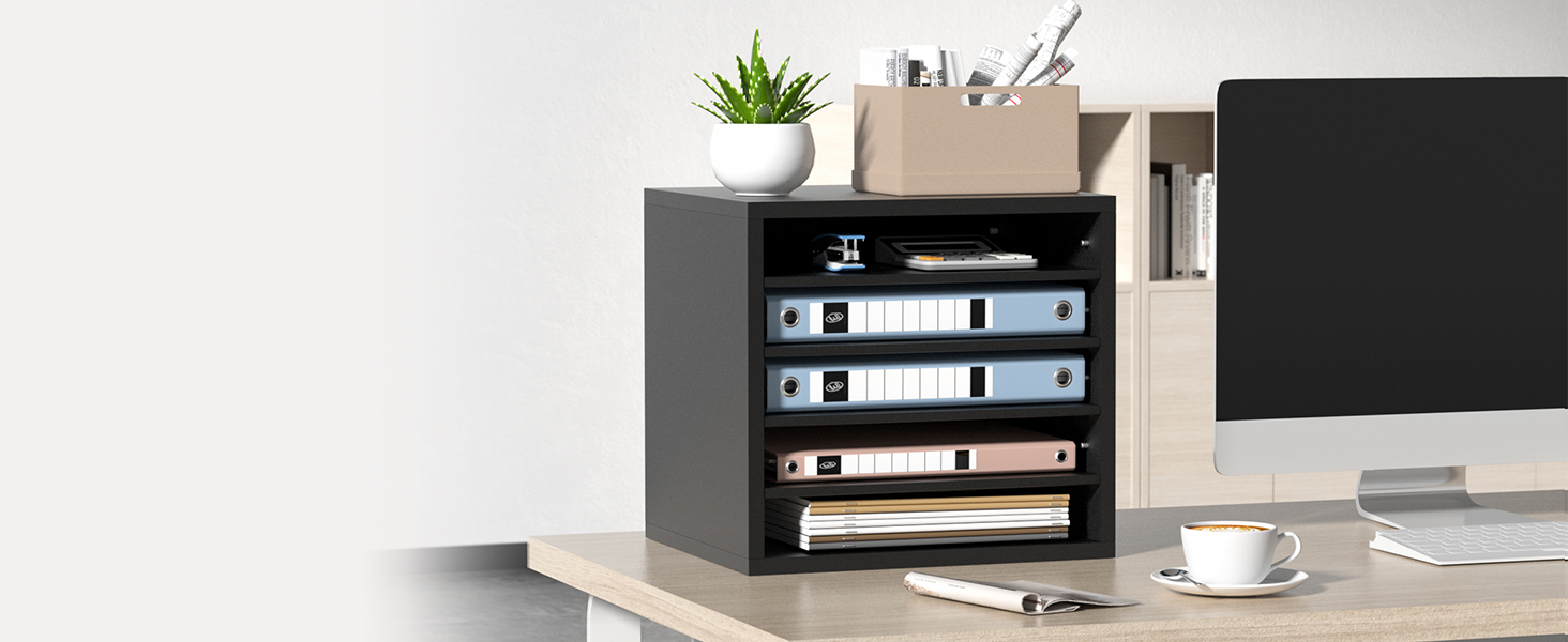 VEVOR Literature Organizers, 5 Compartments Office Mailbox with ...