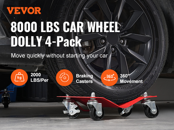 VEVOR Wheel Dolly Raskaiden autonrenkaiden pylväsajoneuvo Moving Dolly ...