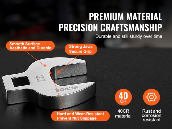 VEVOR Crowfoot Wrench Set, 3/8" Drive 20-Piece Crows Foot Wrench Set ...