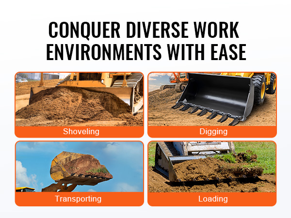 VEVOR Bucket Tooth Bar, 53'', Heavy Duty Tractor Bucket Teeth Bar for ...