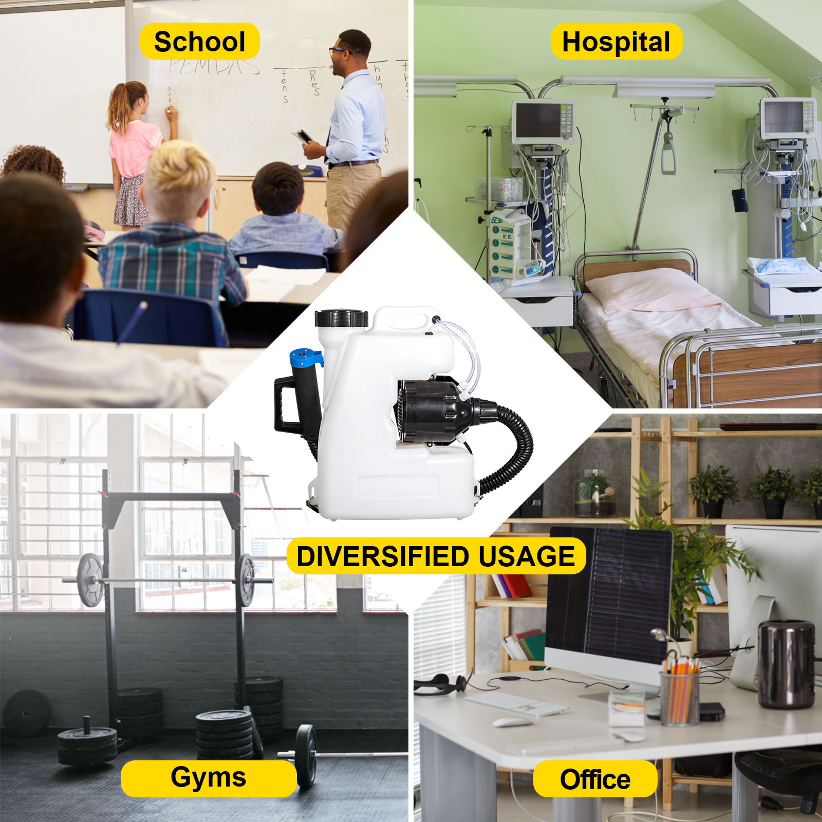 16l Ulv Electric Fogger Fogging Machine 1400w Backpack Fogger Ultra-low ...