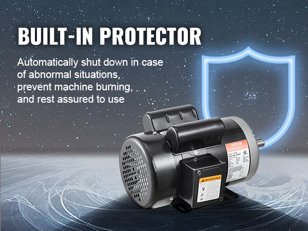 5HP Air Compressor Electric Motor 230V 25A 3450RPM 56Hz Frame CW/CCW ...