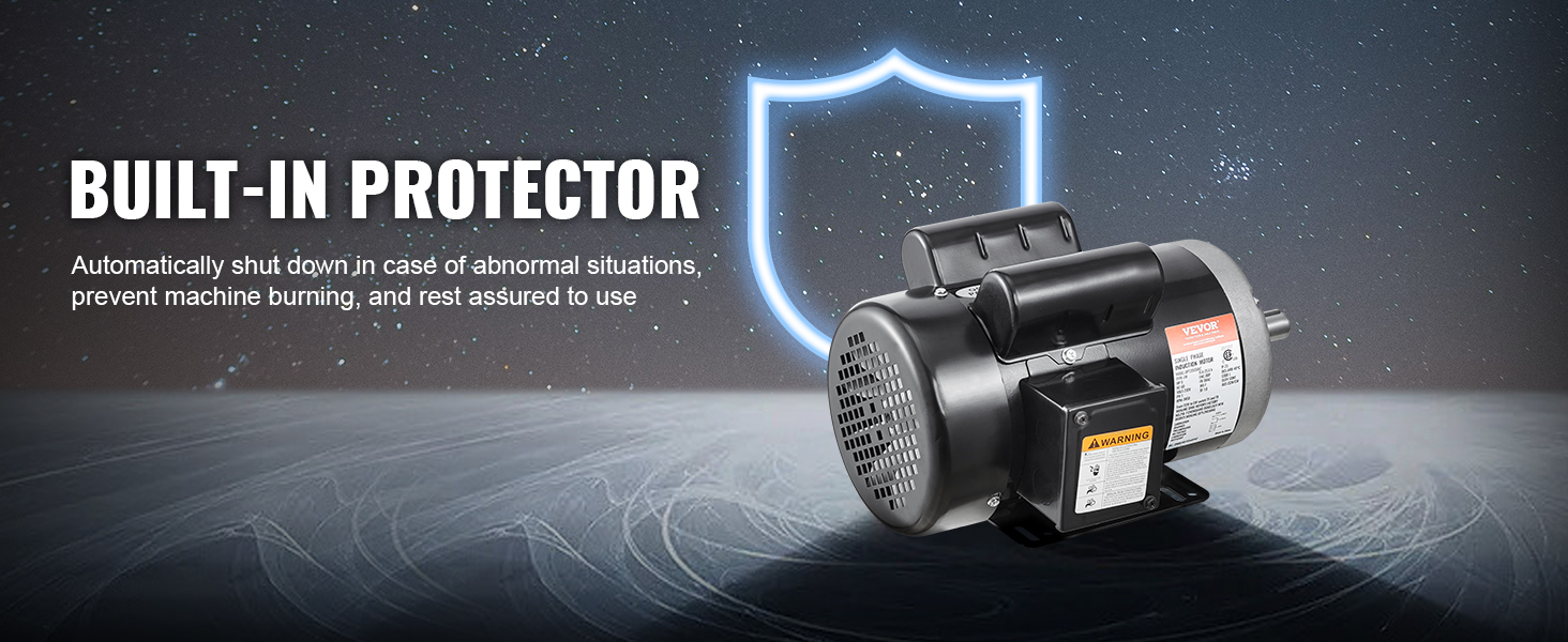 5HP Air Compressor Electric Motor 230V 25A 3450RPM 56Hz Frame CW/CCW ...