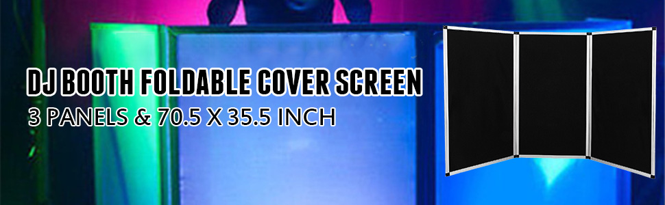 Biombos De Exposición Negro Stand 3 Panel Tablero De Presentación ...