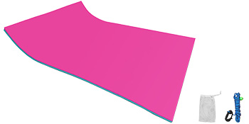 18×6Ft Water Pad Party Float with High Flotation Floating Foam Pad for ...