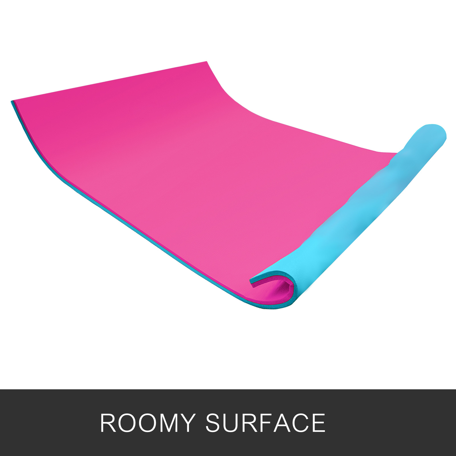 18×6Ft Water Pad Party Float with High Flotation Floating Foam Pad for ...