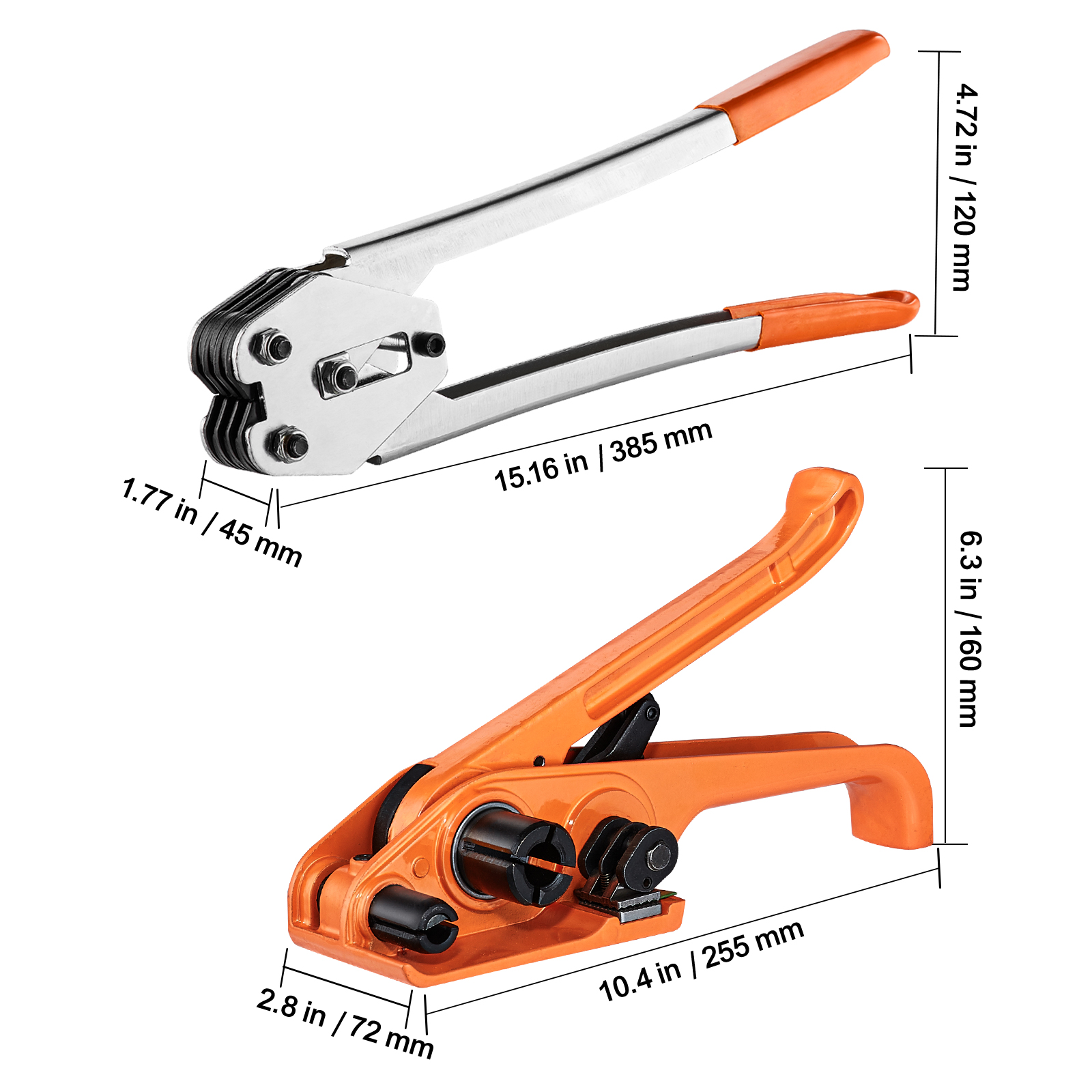 VEVOR Banding Strapping Kit with Strapping Tensioner Tool, Banding Sealer Tool, 3280 ft Length ...