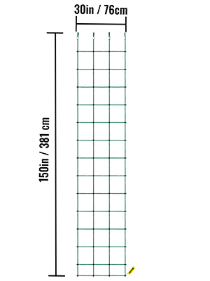 VEVOR Climbing Cargo Net, 30" x 150" Climbing Net, Polyester Playground ...