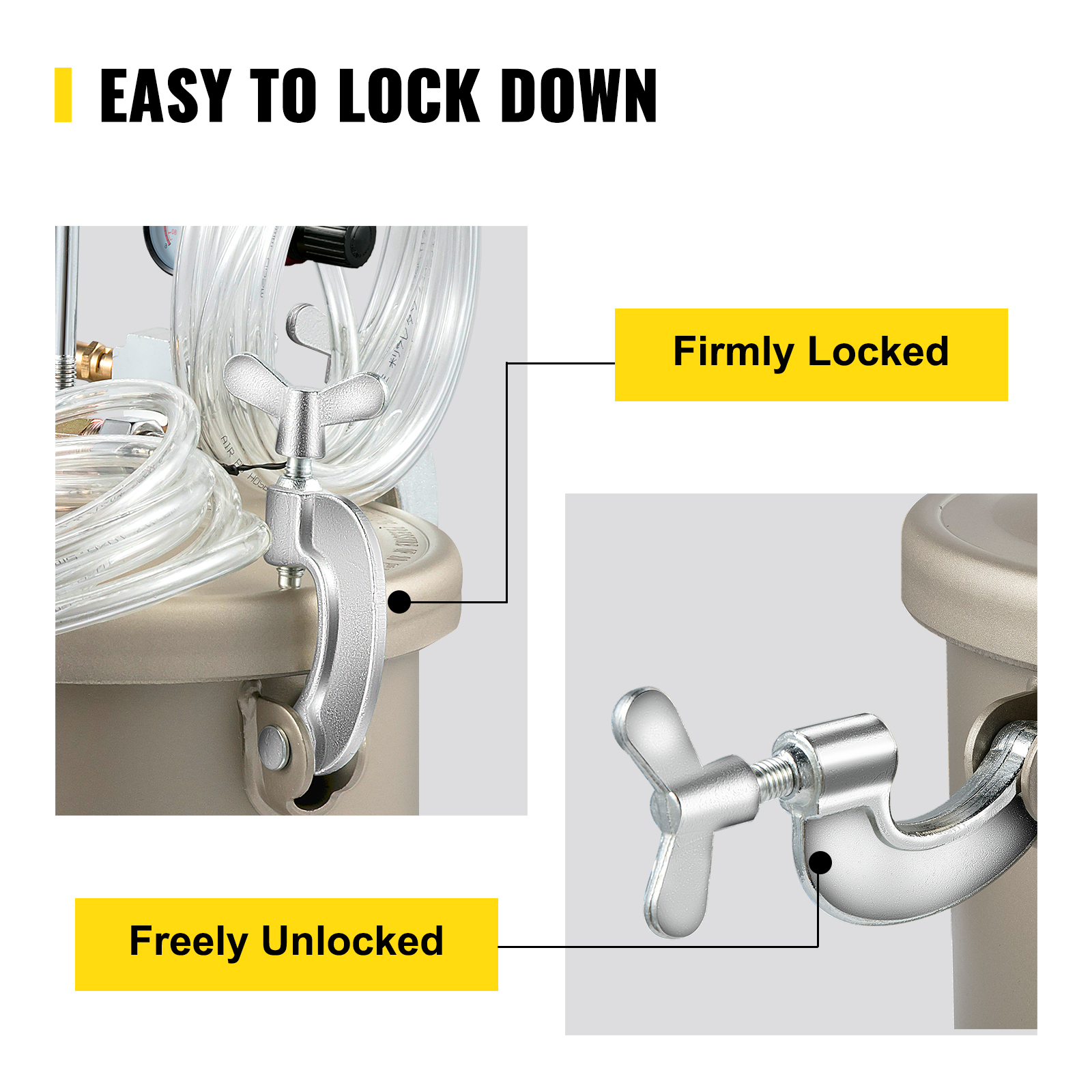 Vevor 2.6 Gal Spray Paint Pressure Pot Tank 3.0 Mm Nozzle Air Paint ...