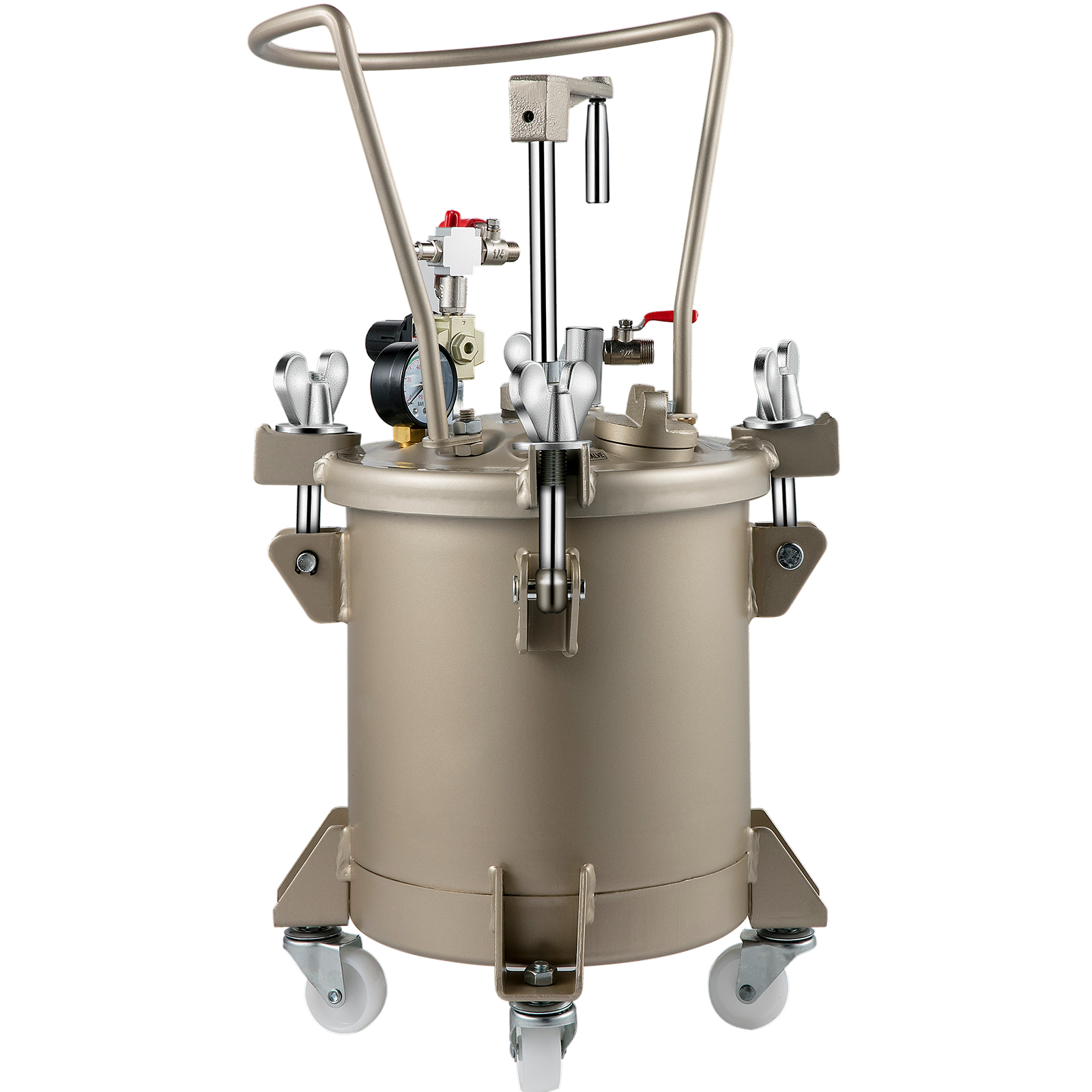 Vevor 2.6 Gal Spray Paint Pressure Pot Tank Manual Air Paint Pressure ...