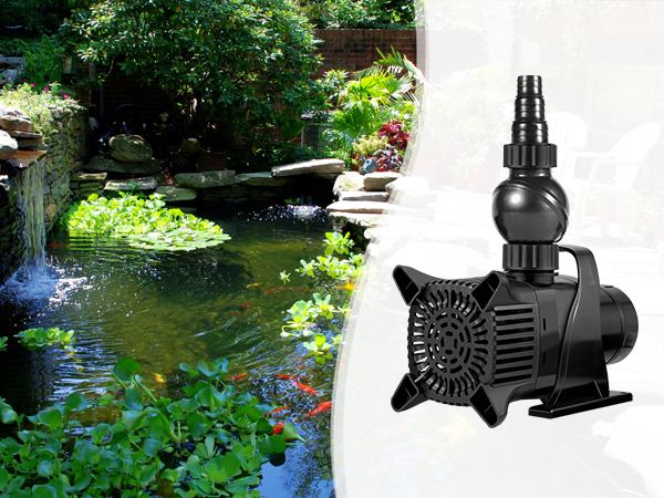 VEVOR Submersible Water Pump 5200GPH Pond Pump 25FT 420W for Waterfall ...