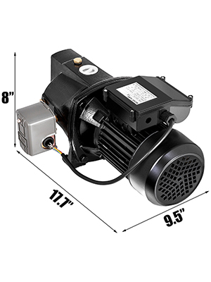 VEVOR Shallow Well Jet Pump with Pressure Switch 1HP Jet Water Pump 216 ...