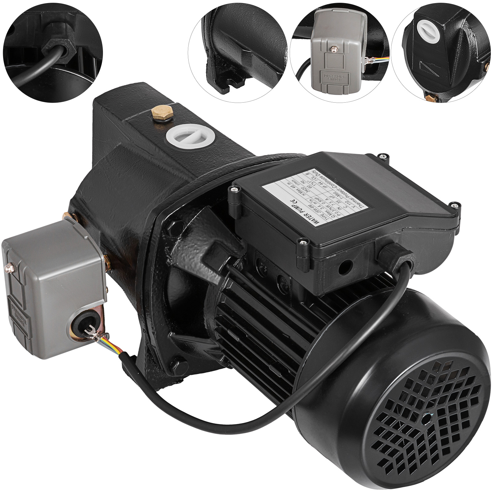 VEVOR Shallow Well Jet Pump with Pressure Switch 1HP Jet Water Pump 216 ...