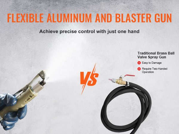 VEVOR 5 Gallon Sand Blaster, 60-110 PSI High Pressure Sandblaster ...